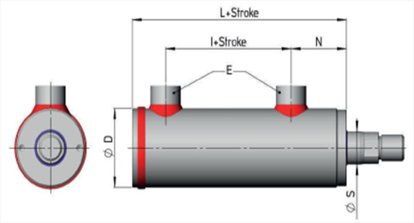 Male Clevis Type Cylinder – Gulf Hydraulics FZE
